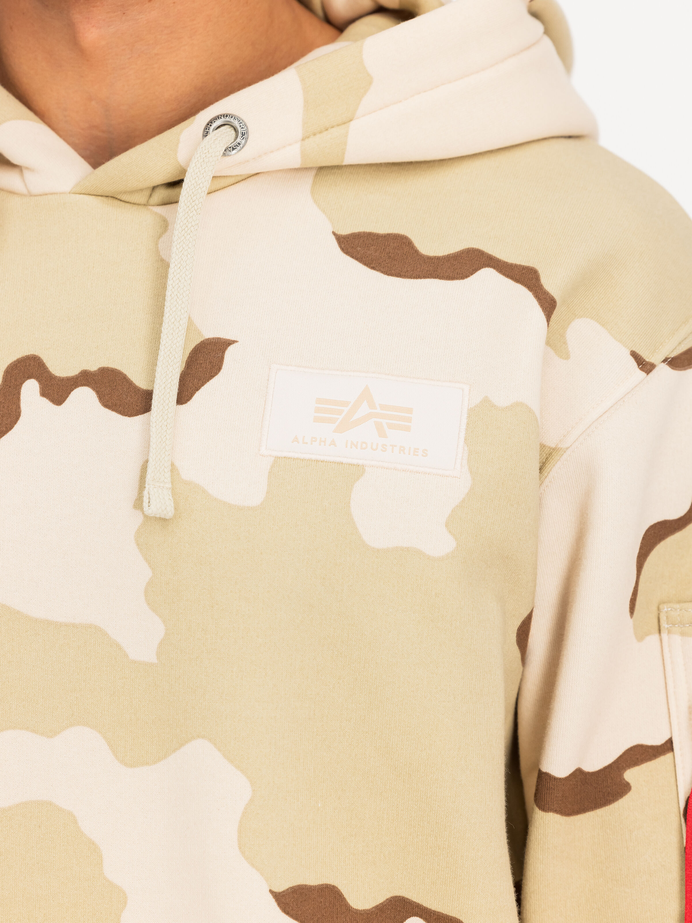 Backprint Camo Hoodie | Alpha Industries