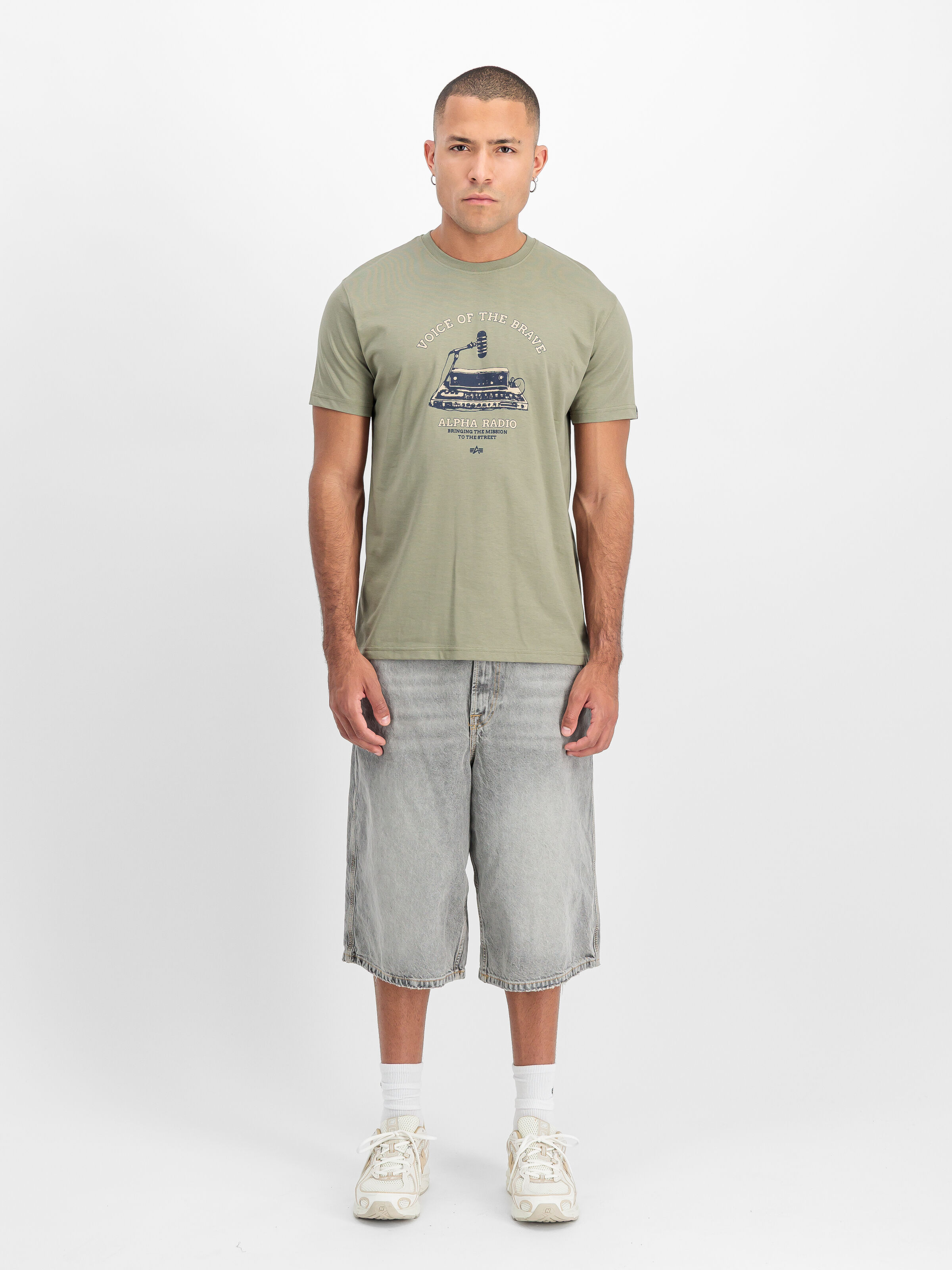 Alpha Radio T-Shirt | olive | S | 266507-11-S