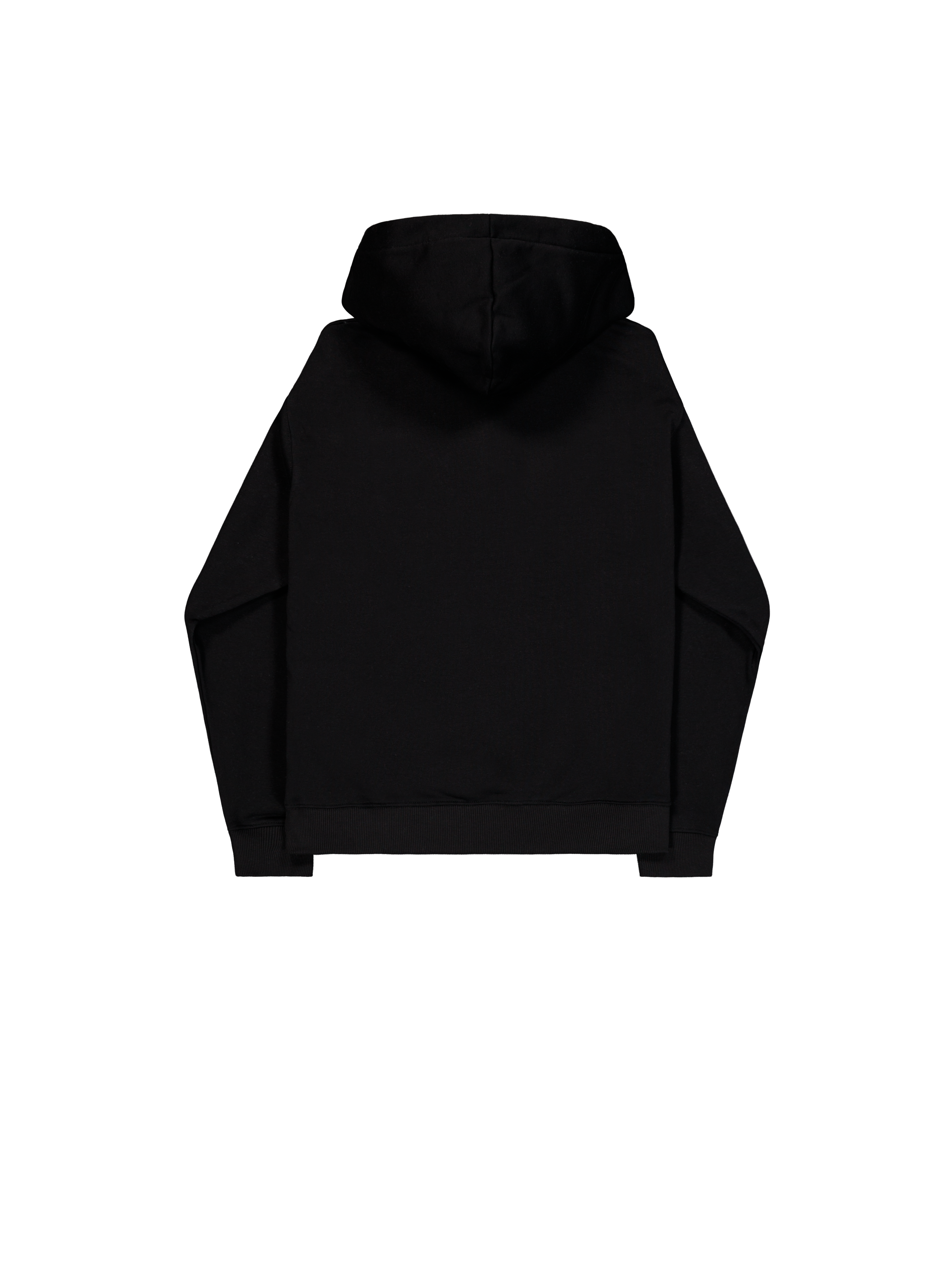 Basic Big Logo Effect Print Hoodie | black | M | 178312EP-03-M