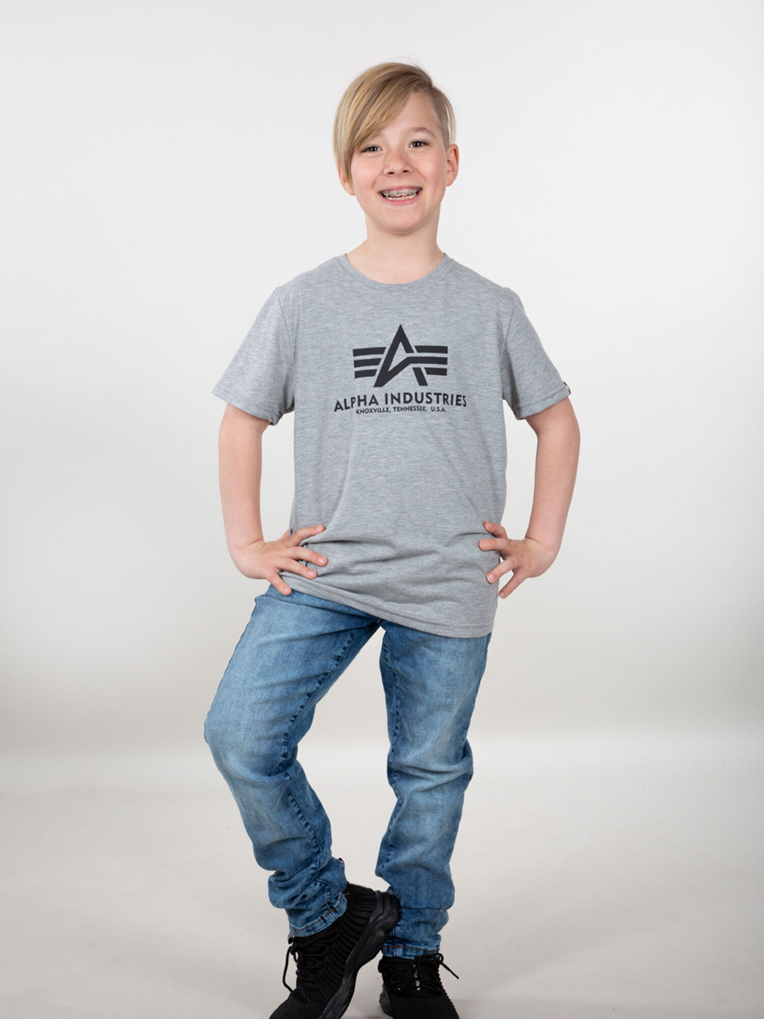 Basic Big Logo T-Shirt Kids | Alpha Industries