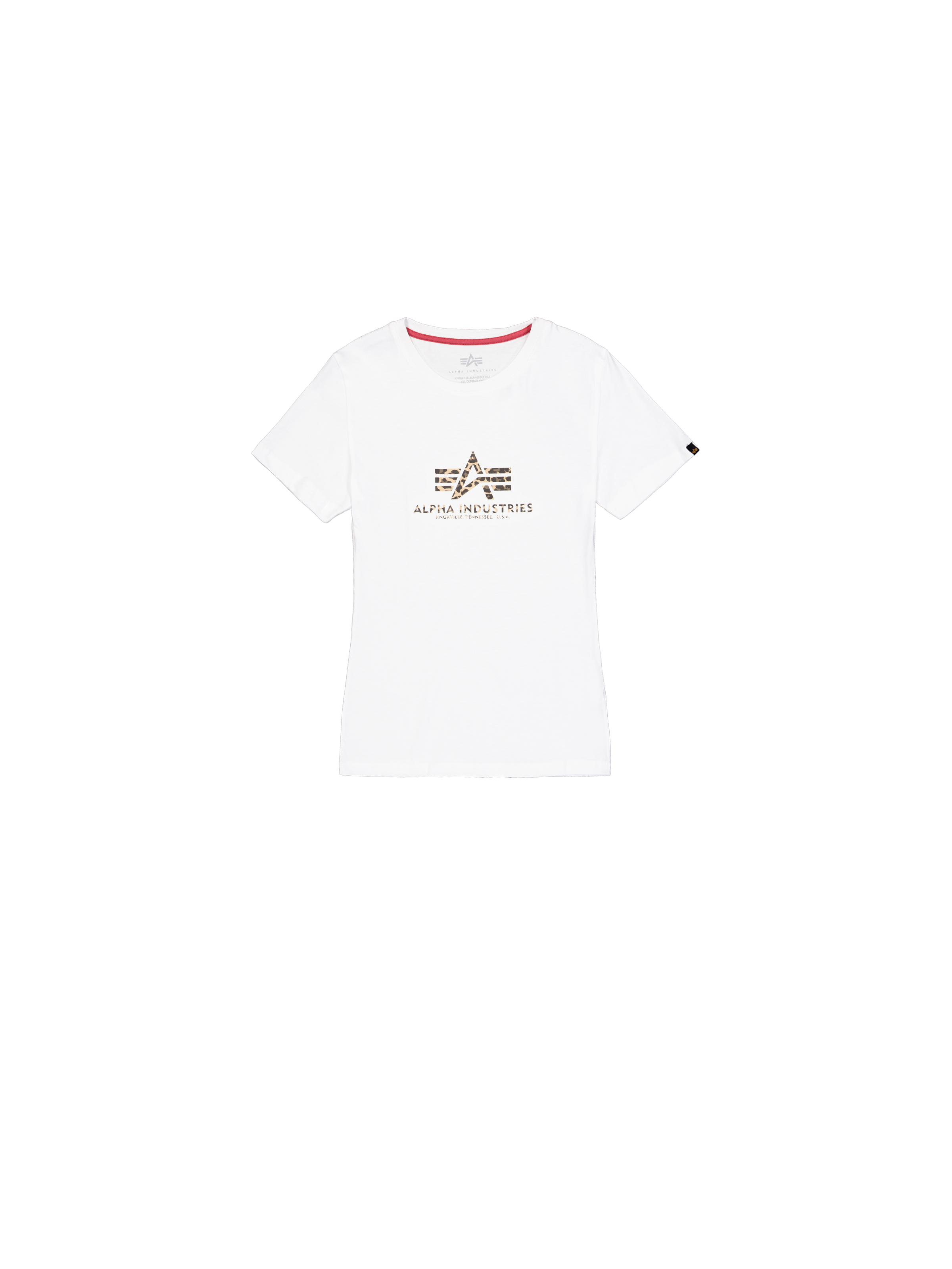 Basic Big Logo Mirror Leo T-Shirt Women | white | S | 196051ML-09-S