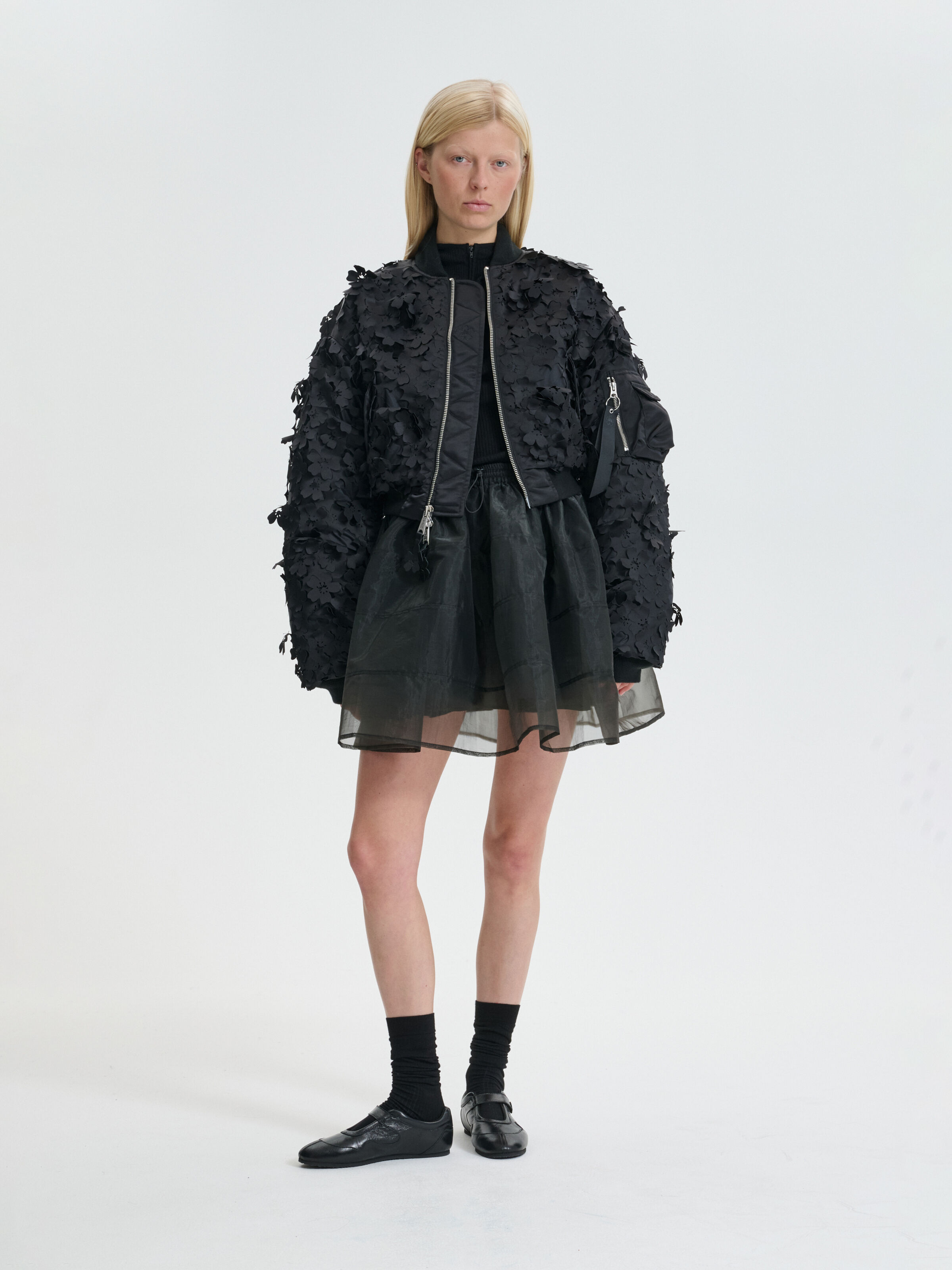 ALPHA x CECILIE BAHNSEN MA-1 CR Laser Cut Bomber Jacket | Alpha Industries