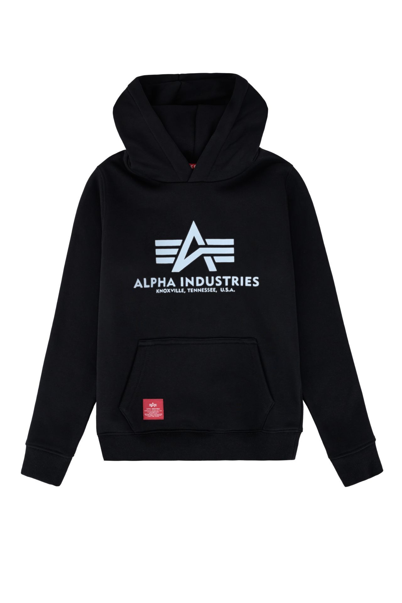 Basic Reflective Print Hoodie Kids | Alpha Industries