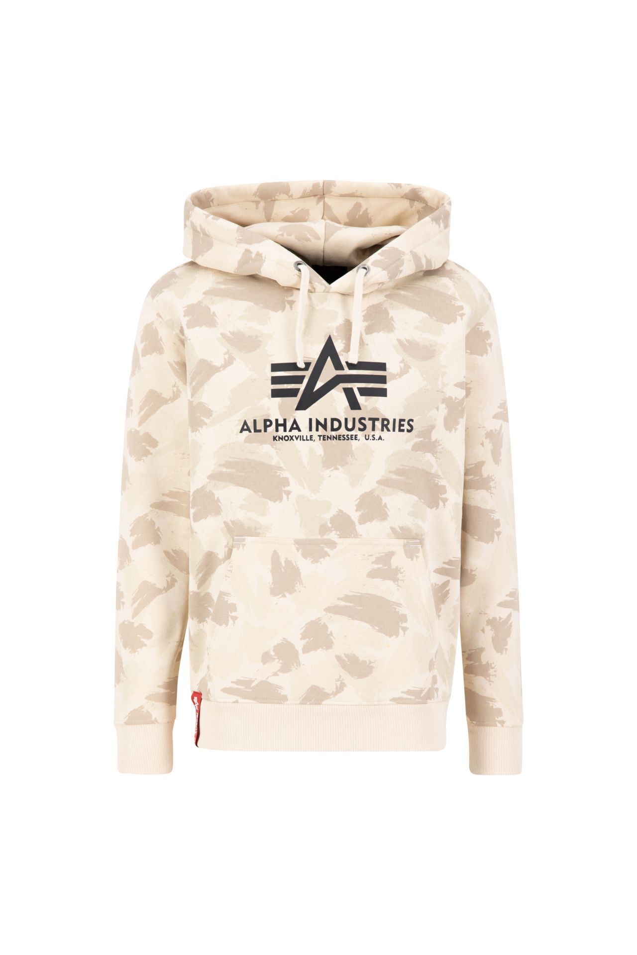 Basic Big Logo Camo Hoodie | Alpha Industries
